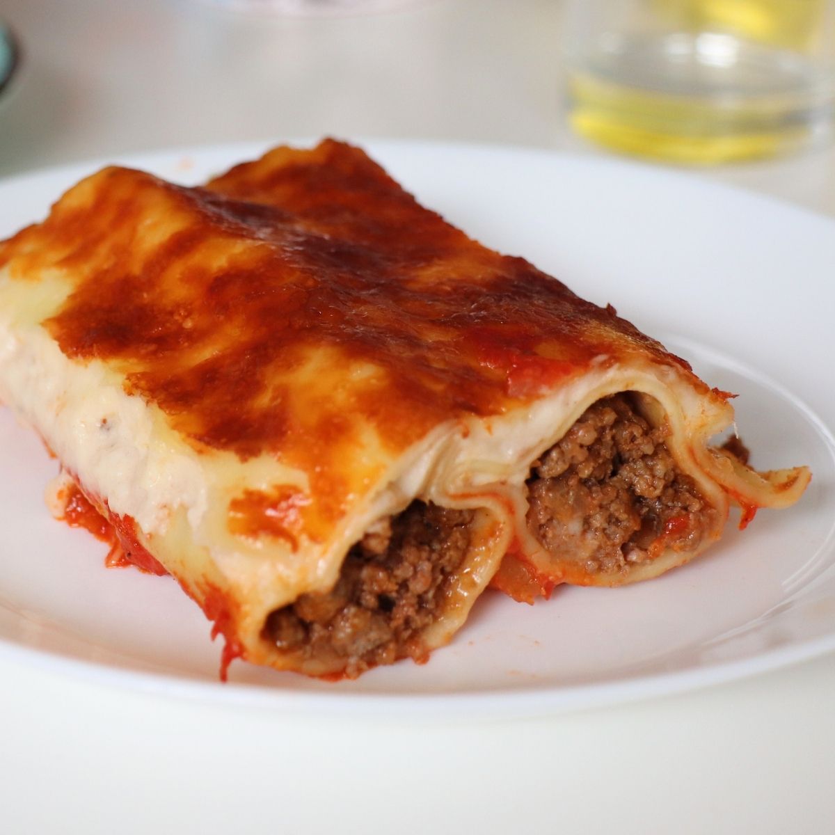 Beef Cannelloni Bolognese [Italian Recipe]