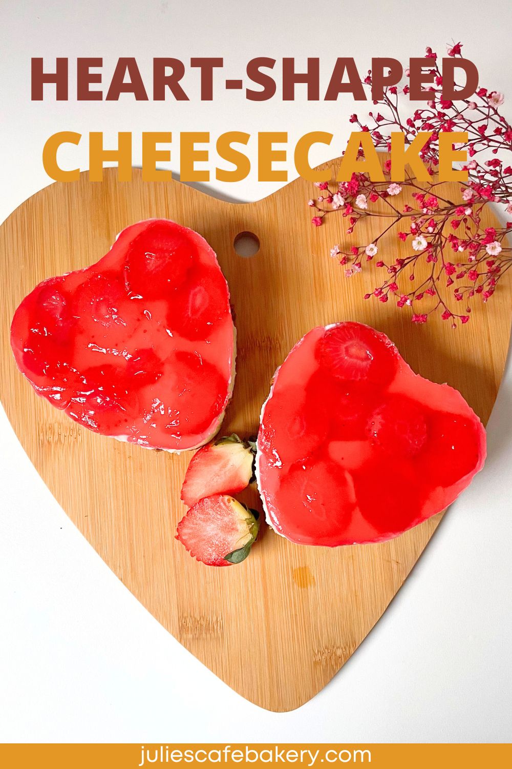 Heart-Shaped Cheesecake [Valentine's Day Recipe]