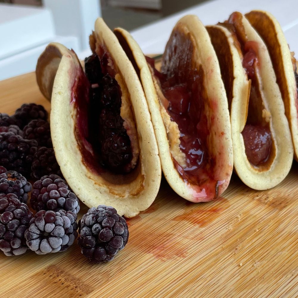 PBJ Pancake Tacos [Breakfast Pancake Taco Idea]