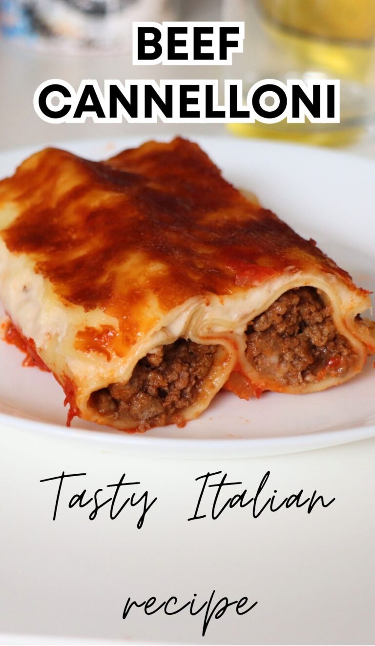 Beef Cannelloni Bolognese [Italian Recipe]